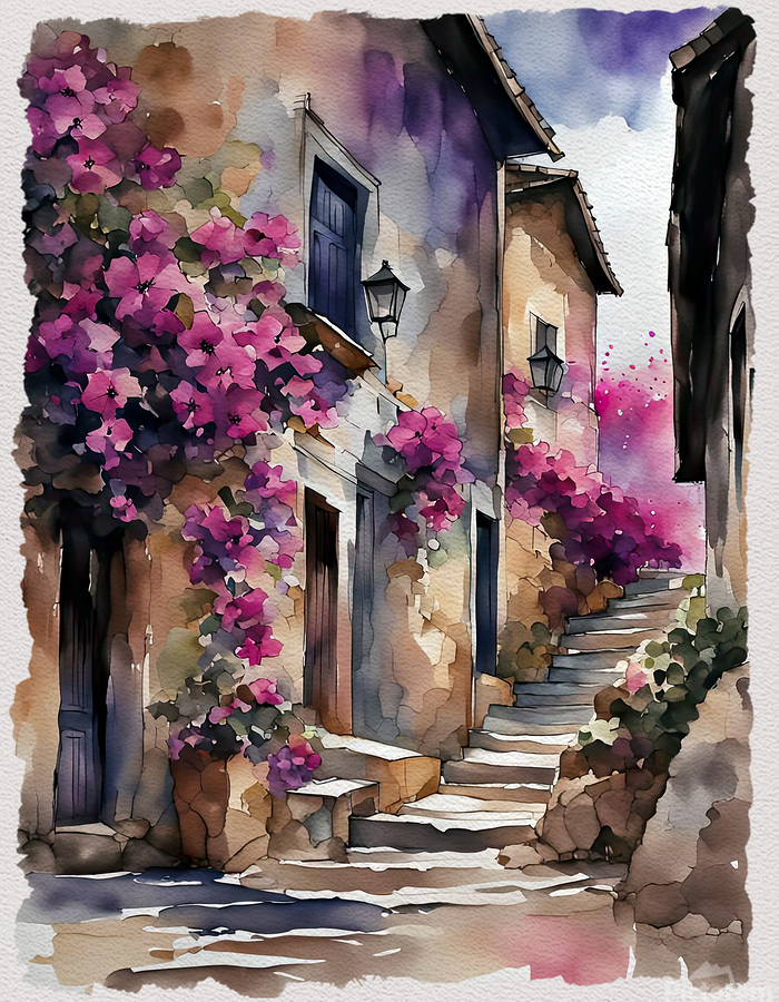 ANCIENT ITALIAN VILLAGE by Sergio Cerrato Wall Art