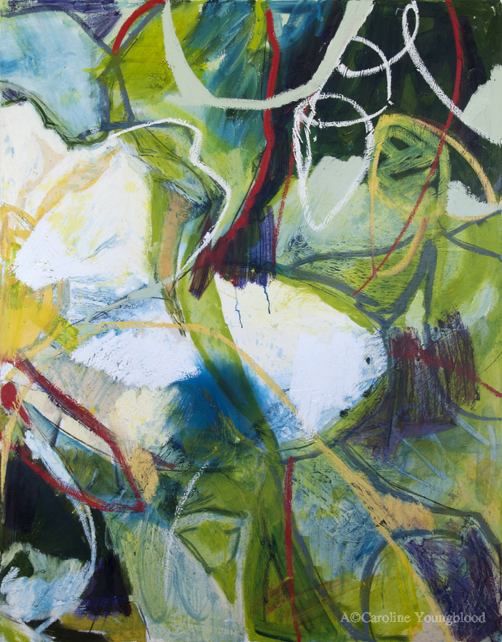 Abstract Tropical Magnolia II by Caroline Youngblood Wall Art