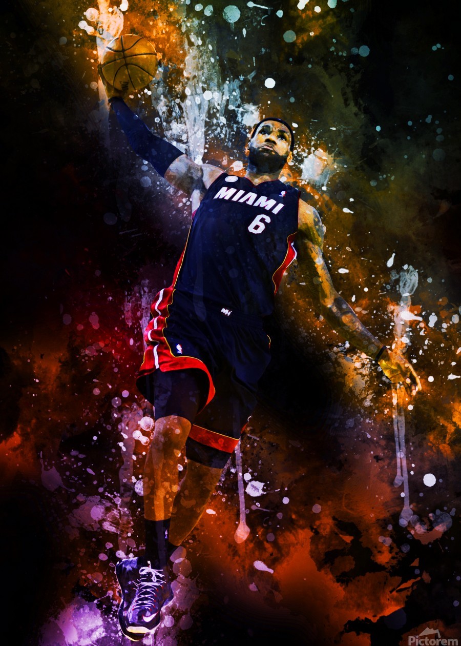 Lebron James by Coolbits Artworks Wall Art