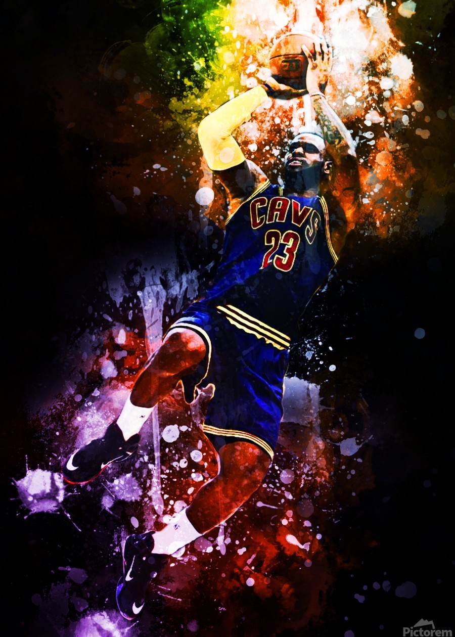 Lebron James by Coolbits Artworks Wall Art