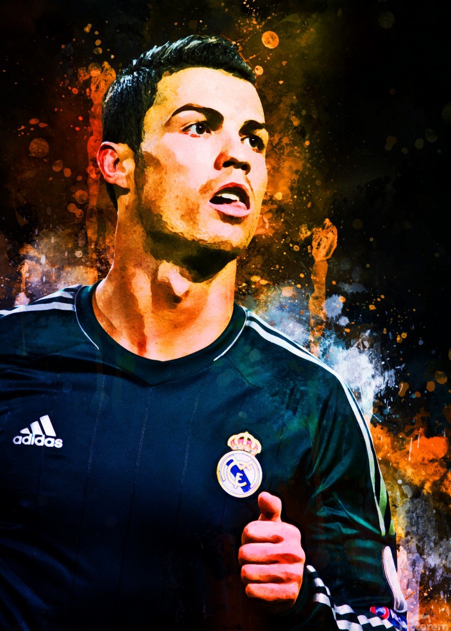 Cristiano Ronaldo by Coolbits Artworks Wall Art