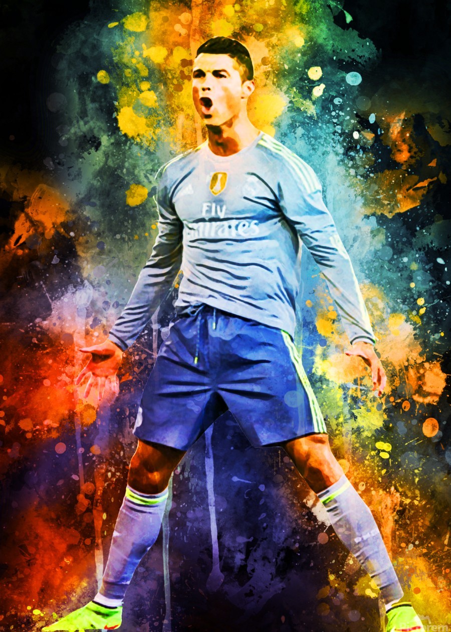 Cristiano Ronaldo by Coolbits Artworks Wall Art