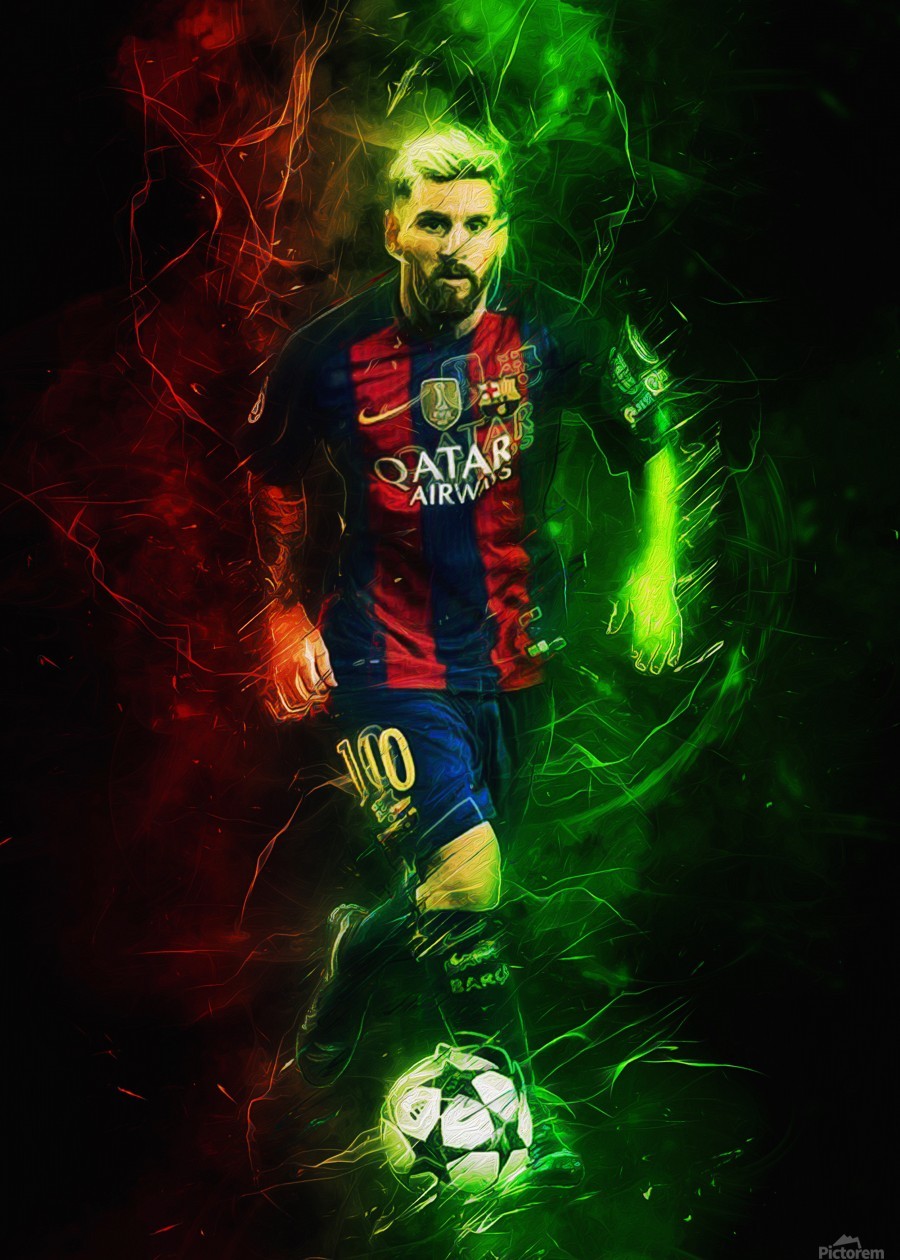 Lionel Messi by Coolbits Artworks Wall Art