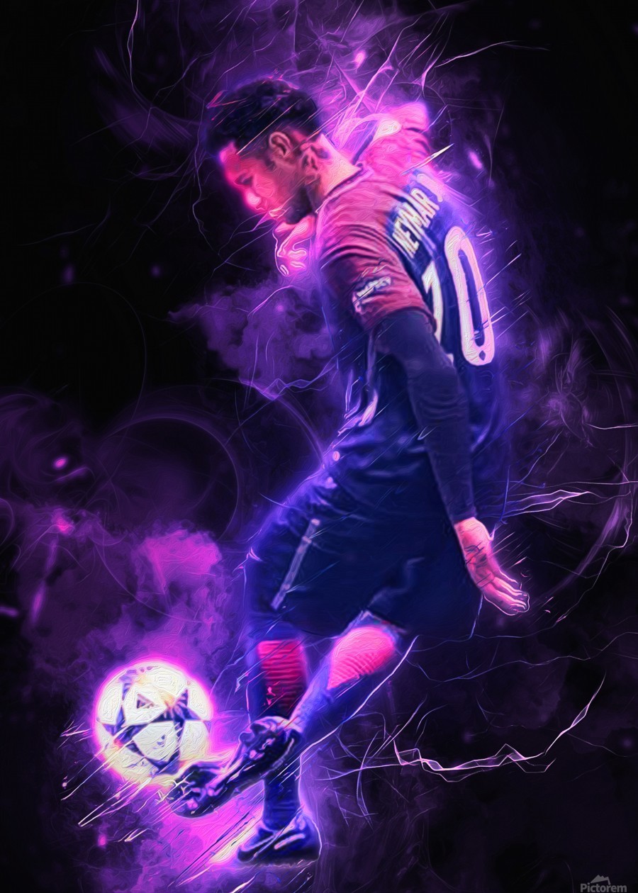 Neymar Jr by Coolbits Artworks Wall Art