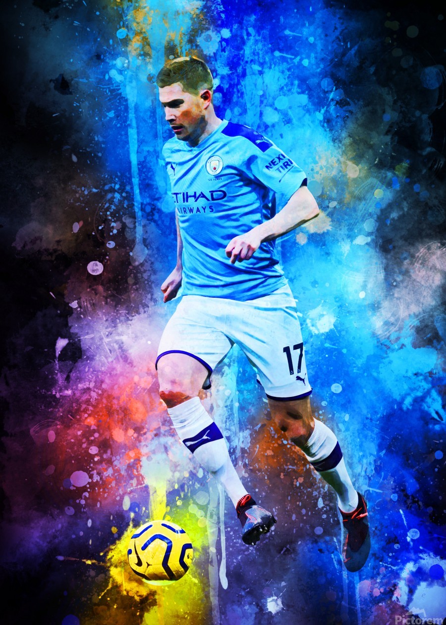 Kevin De Bruyne by Coolbits Artworks Wall Art