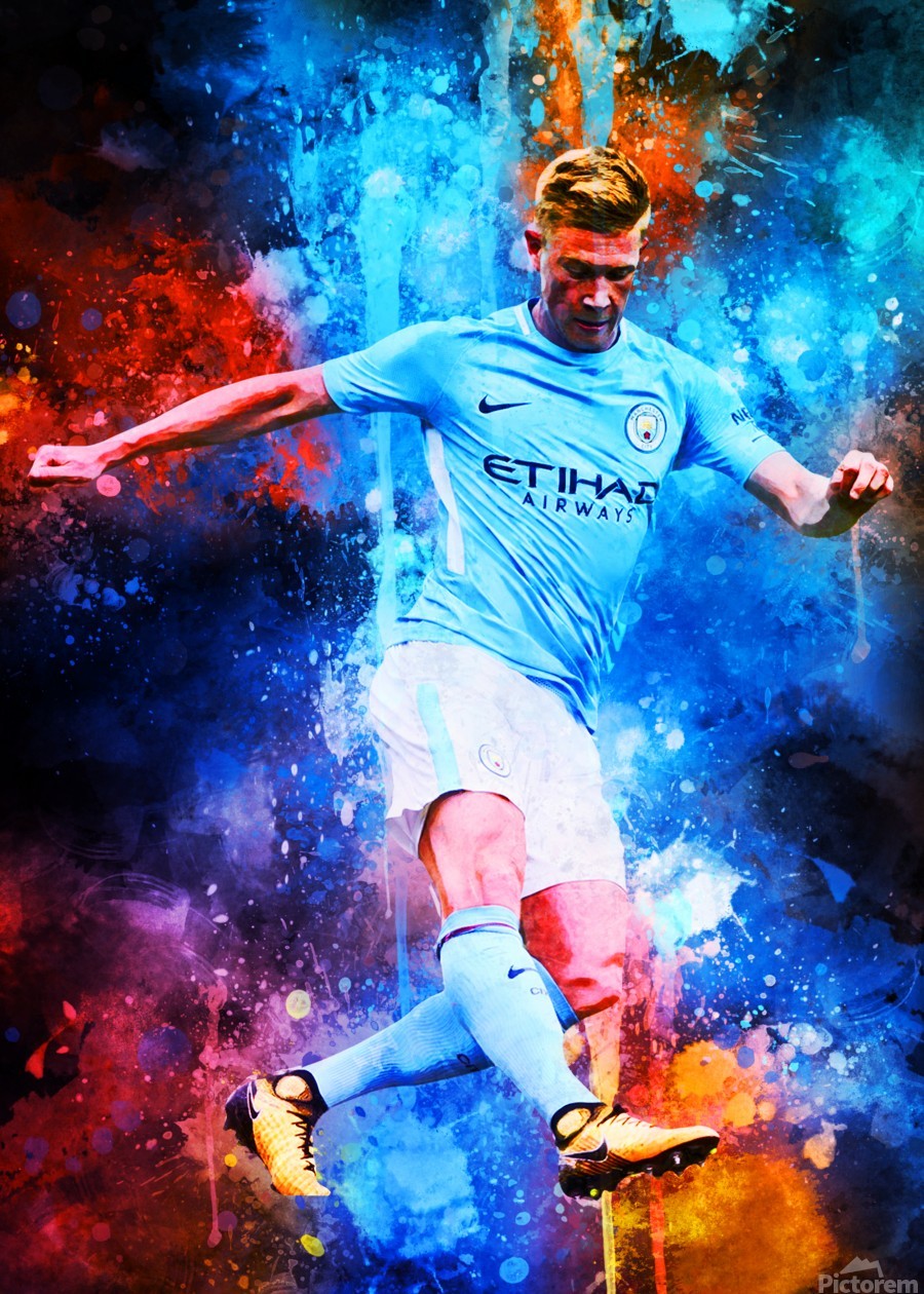 Kevin De Bruyne by Coolbits Artworks Wall Art