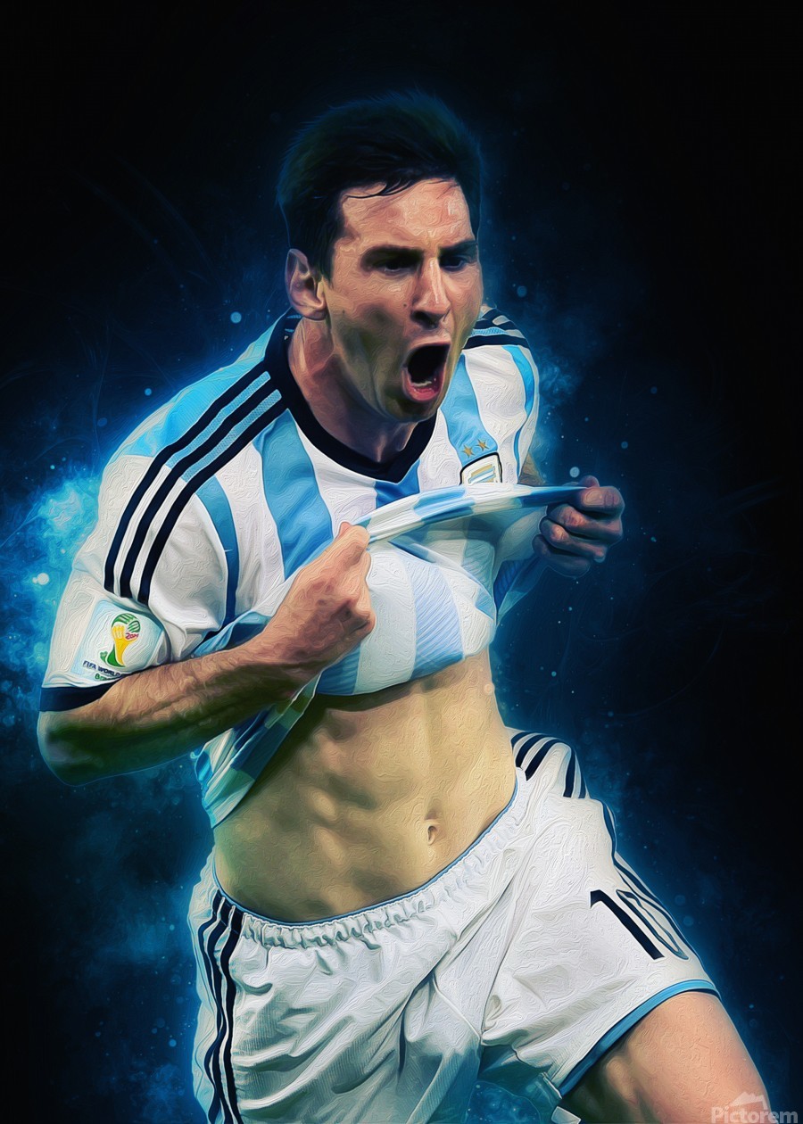 Lionel Messi by Coolbits Artworks Wall Art