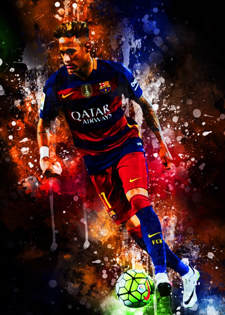 Neymar Jr by Coolbits Artworks Wall Art
