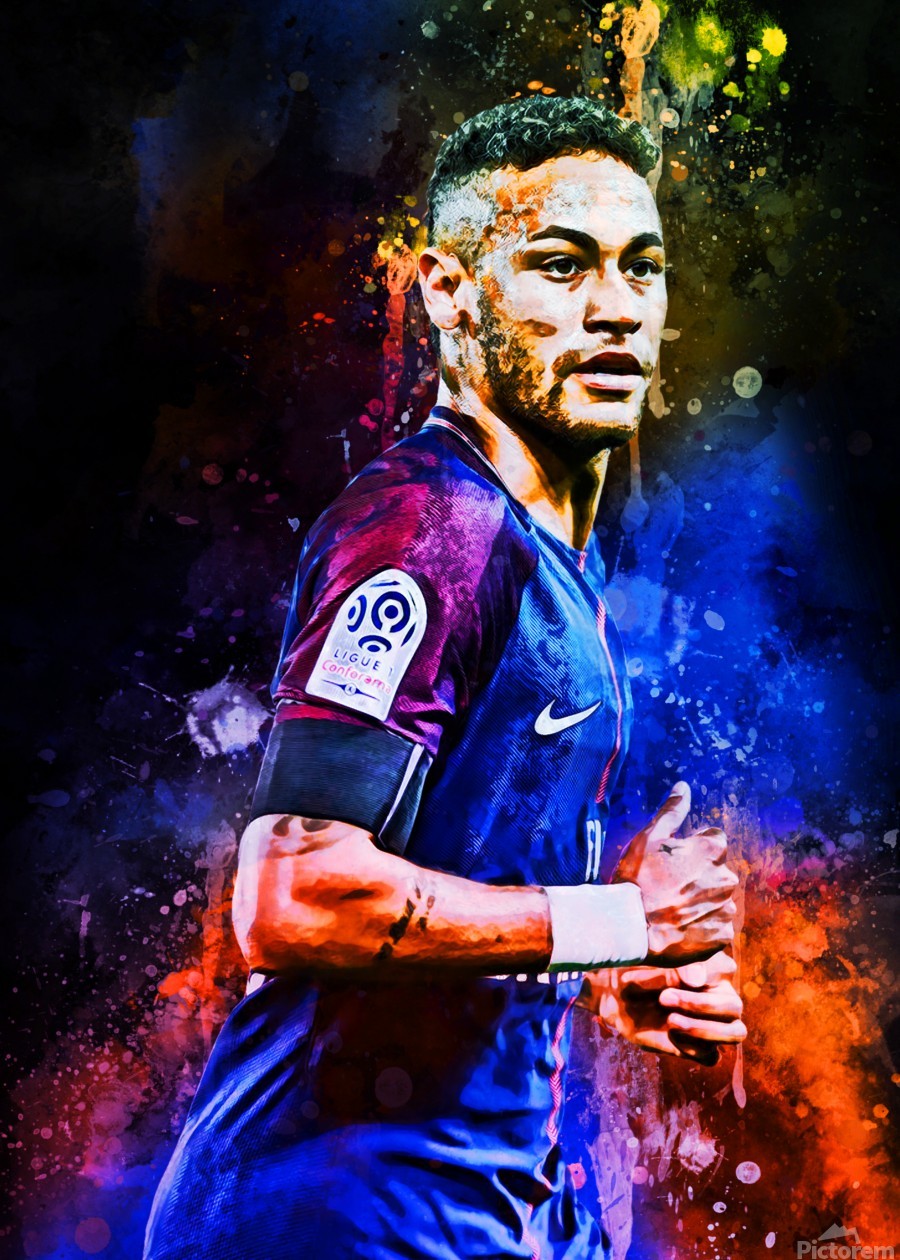 Neymar Jr by Coolbits Artworks Wall Art