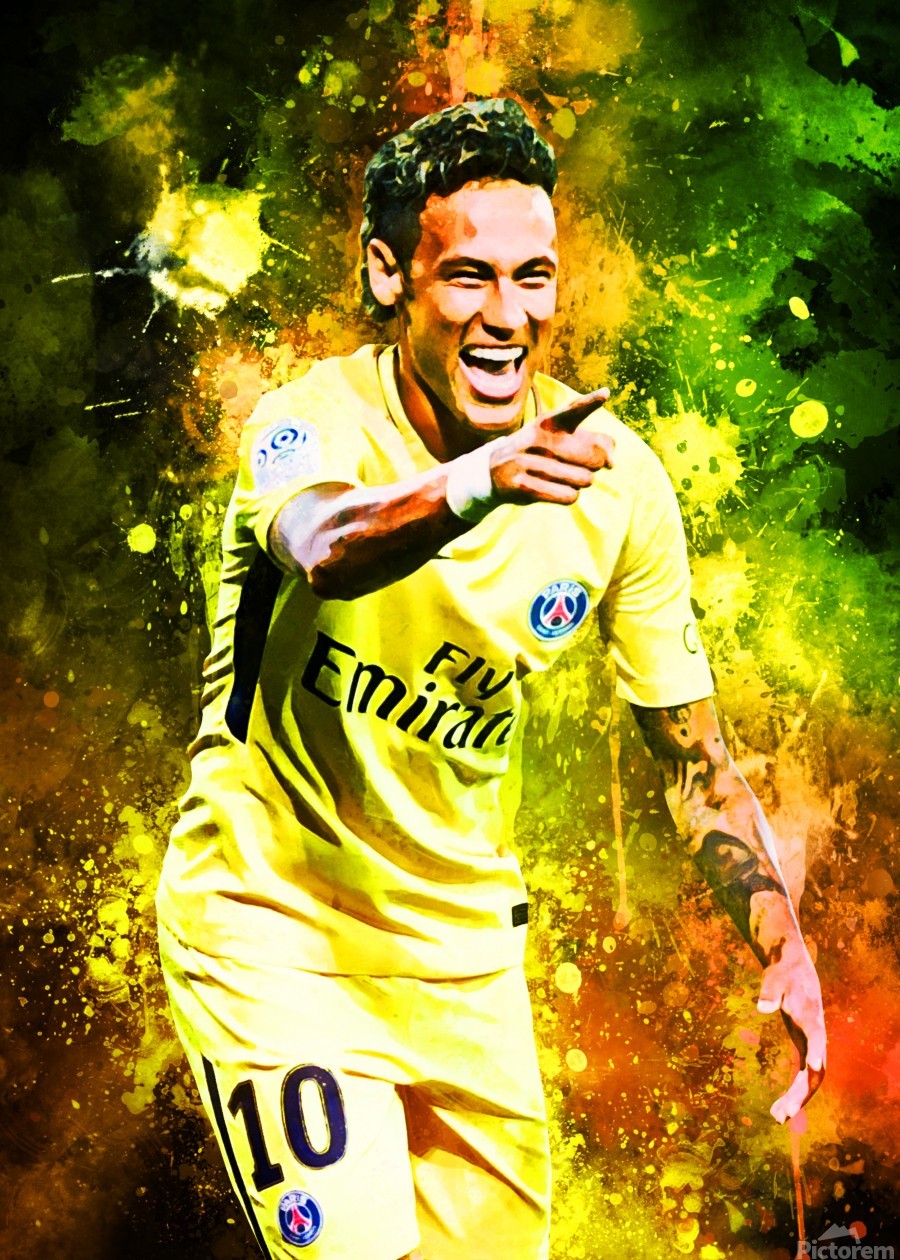 Neymar Jr by Coolbits Artworks Wall Art