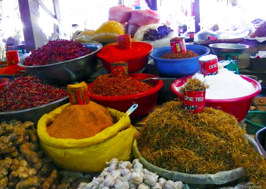 Red Chile and Spice Myanmar by Kurt Van Wagner Wall Art