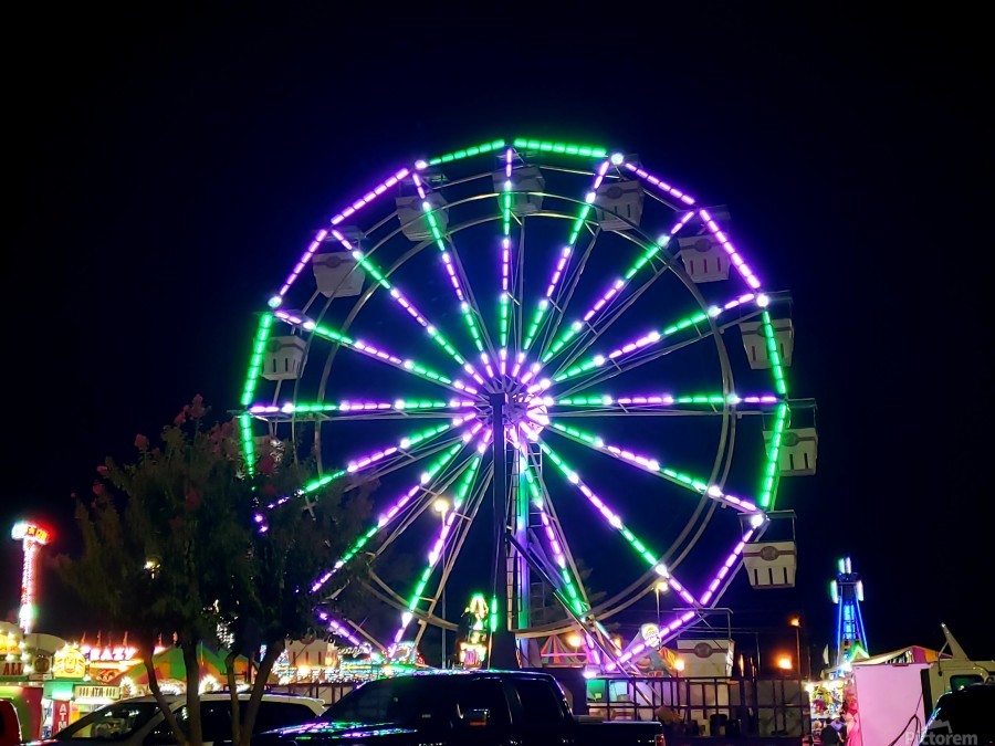 Ferris wheel by Kate Jaxxon Wall Art