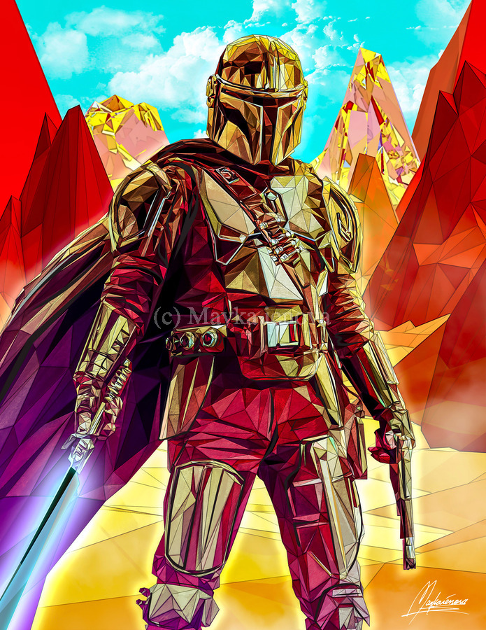 MANDALORE WAY by Mayka ienova Wall Art