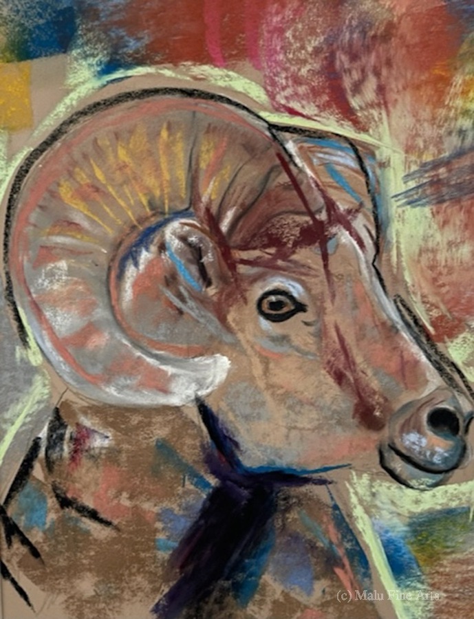 Ram by Malu Fine Arts Wall Art