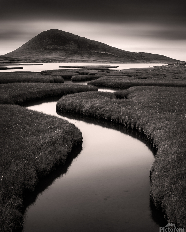 Northton Saltmarsh by Dave Bowman Wall Art