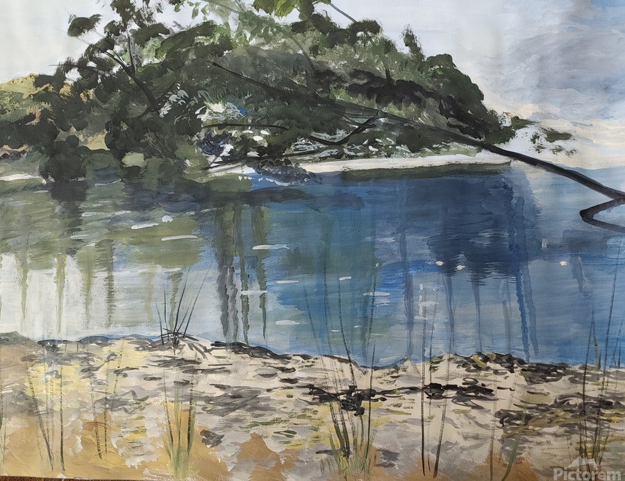 THE SEREN LAKE by Elizabeth Lee Adeghe Wall Art