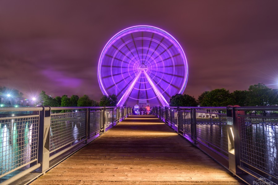 La Grande Roue de Montreal by RezieMart Wall Art