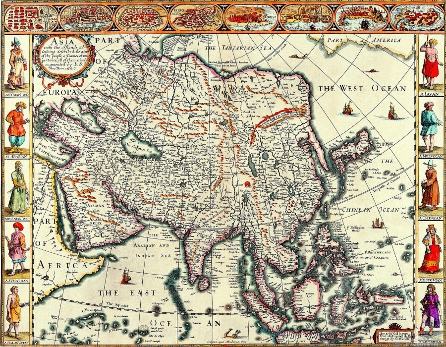 Ancient Asia Map par Culturio