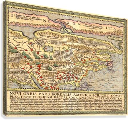 Ancient America Map 2 by Culturio Wall Art