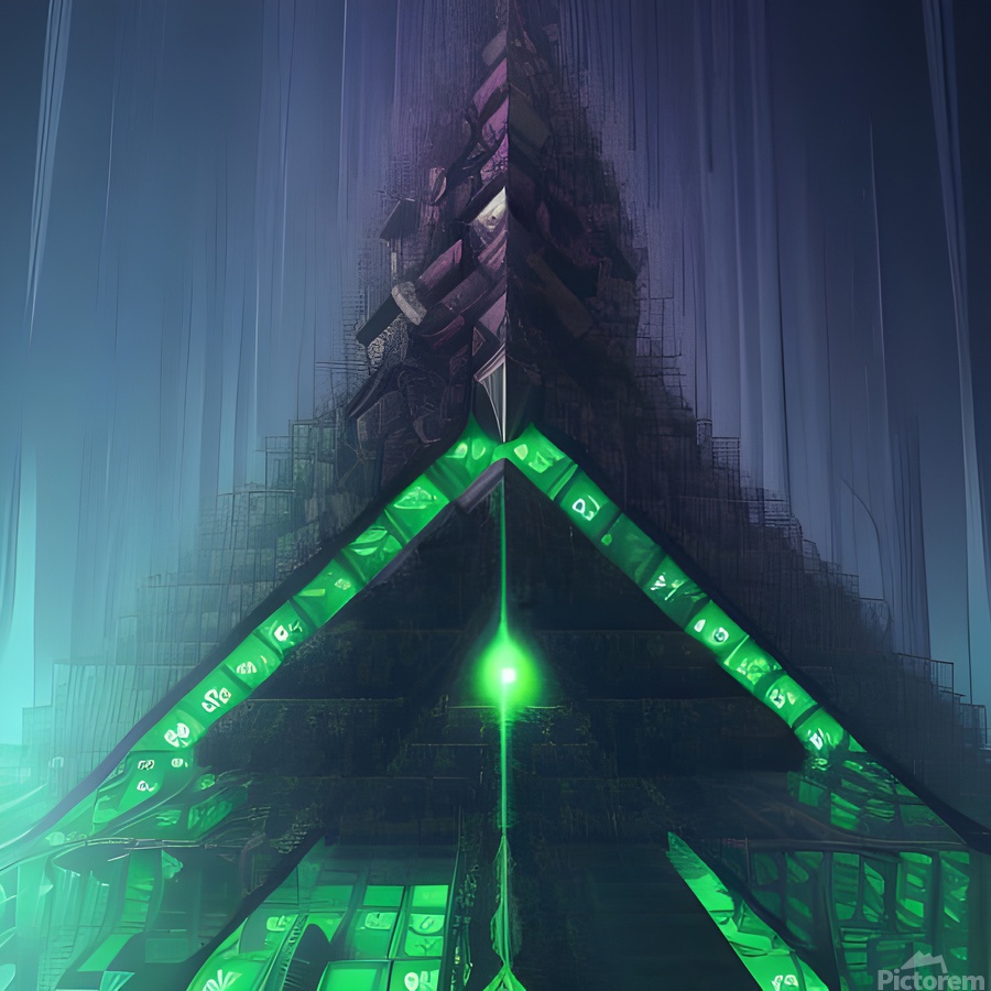 Ancient Alien Pyramid par Ink Fist Design