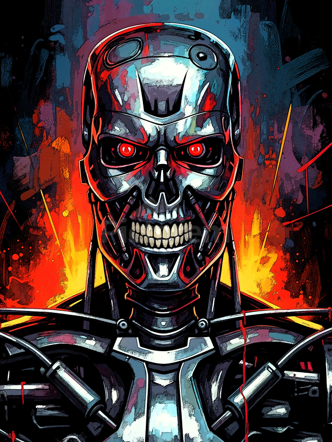 The Terminator by Brainart Wall Art