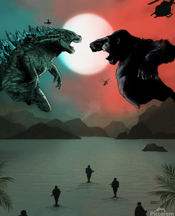 Operation Monarch Call of Duty x Godzilla x K by 4Kartwork it Wall Art