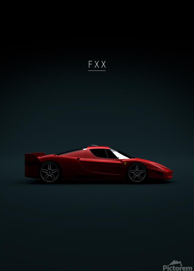678 2005 Ferrari FXX Design by 21mxm Wall Art