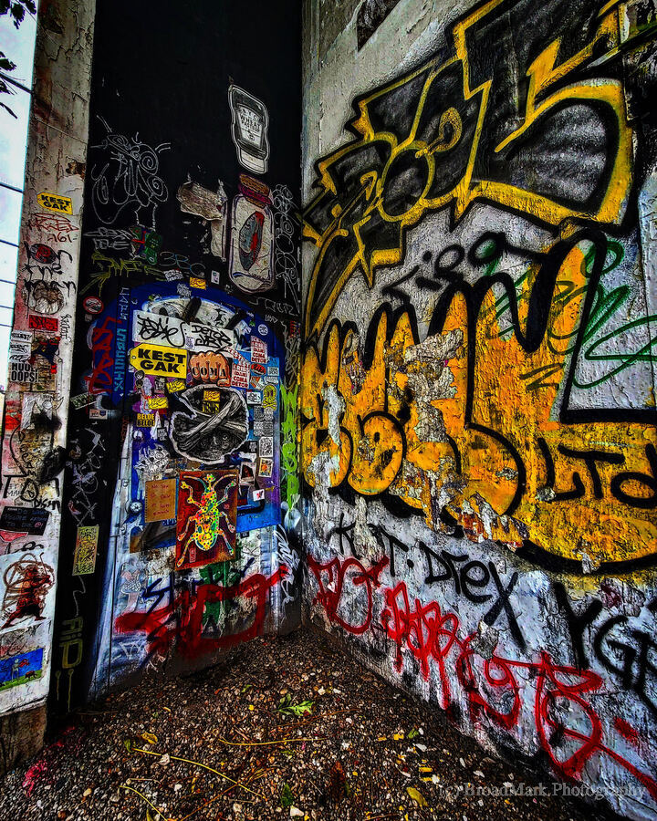 NYC Graffiti in Ally Corner by BroadMark Photography Wall Art