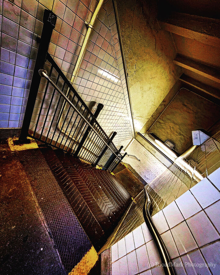 NYC Steps leading down to Random Subway by BroadMark Photography Wall Art
