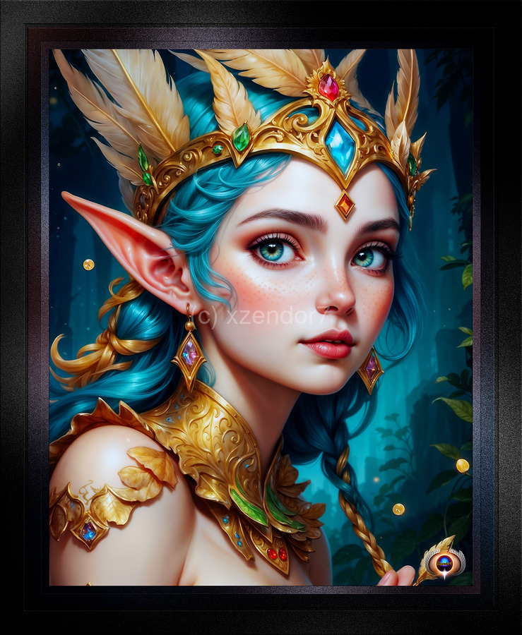 A Cute Elf Coming Out To Play Captivating AI Concept Art by Xzendor7 by ...