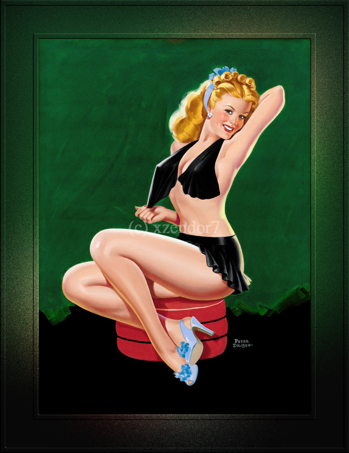 A Revealing Blonde by Peter Driben Remastered Vintage Art Xzendor7 Reproductions by xzendor7 ...
