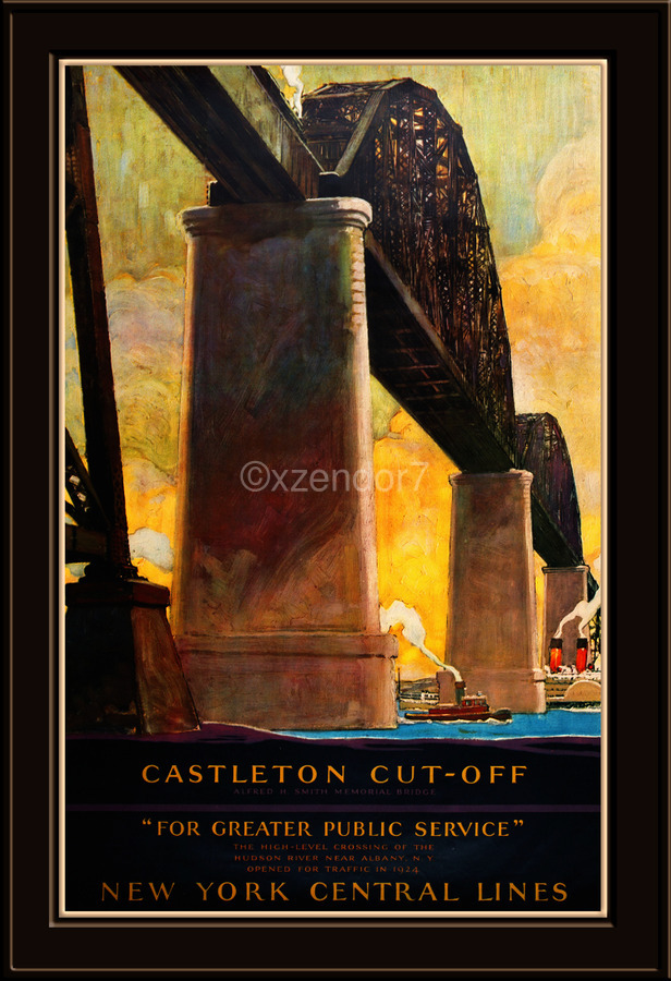 Castleton Cut-Off Alfred H. Smith Memorial Bridge New York Central ...