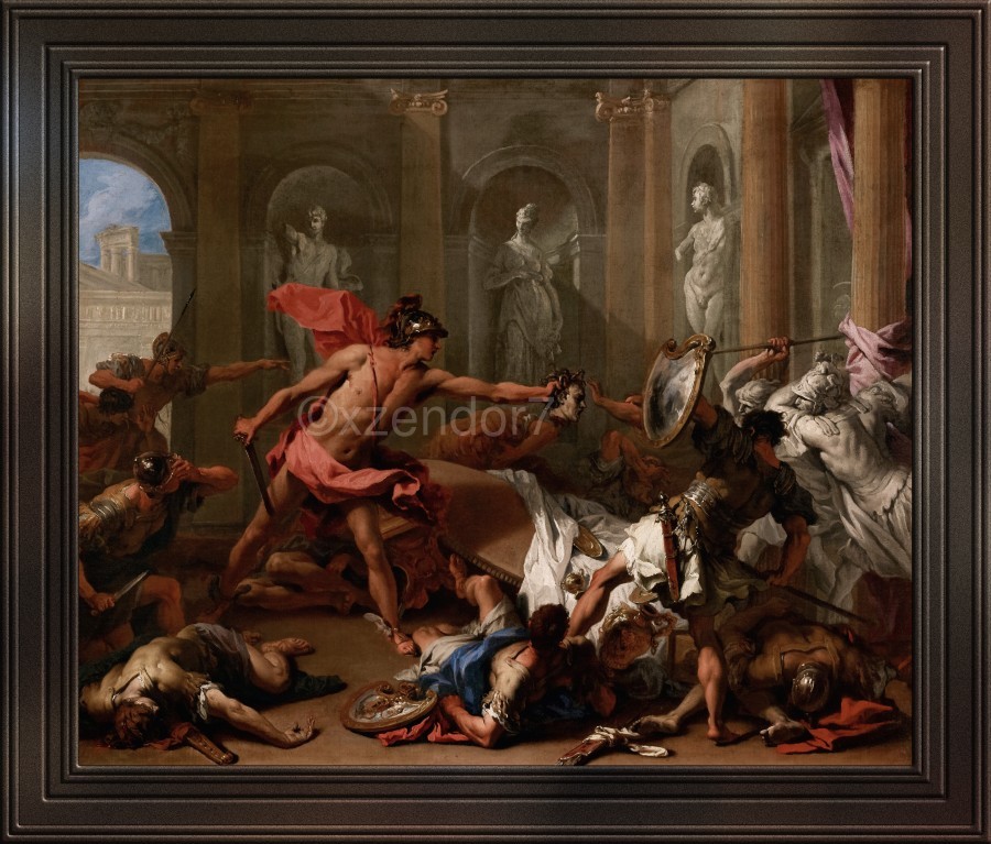 Perseus Confronting Phineus with the Head of Medusa by Sebastiano Ricci ...