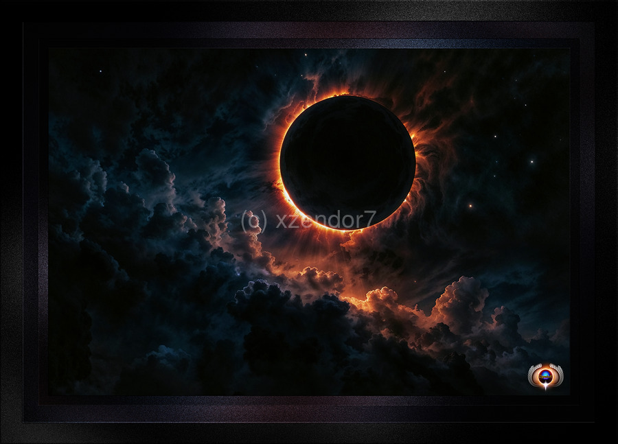 Solar Eclipse Painting that Inspires Awe Mesmerizing AI Concept Art by ...