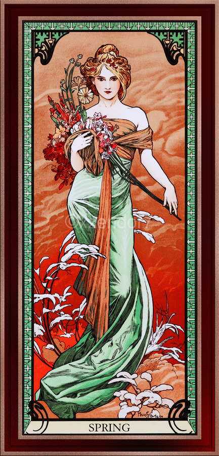 alphonse mucha spring