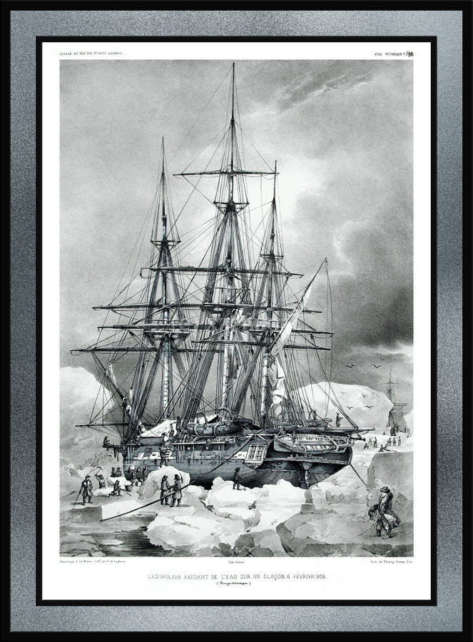 The Astrolabe Stuck In Sea Ice by Louis Le Breton Remastered Xzendor7 ...