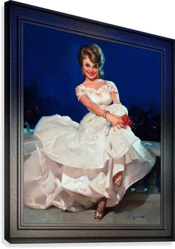 Moonlight and Roses by Gil Elvgren Vintage Fine Art Xzendor7 Old ...