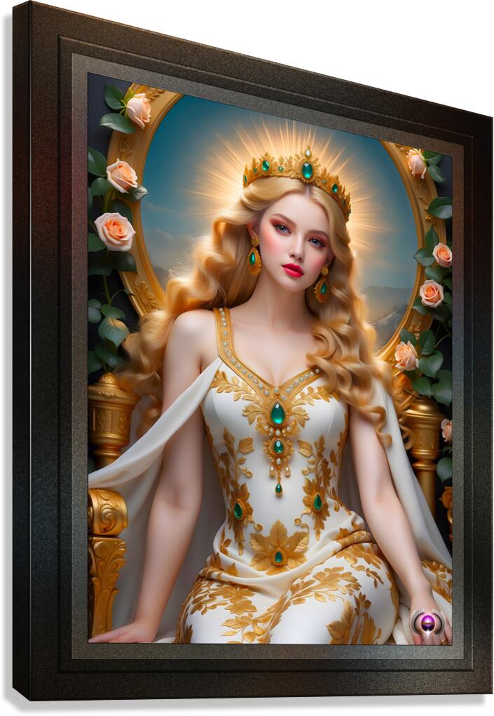 Ceres En Su TronoPintura Romana Mesmerizing AI Concept Art Portrait by ...