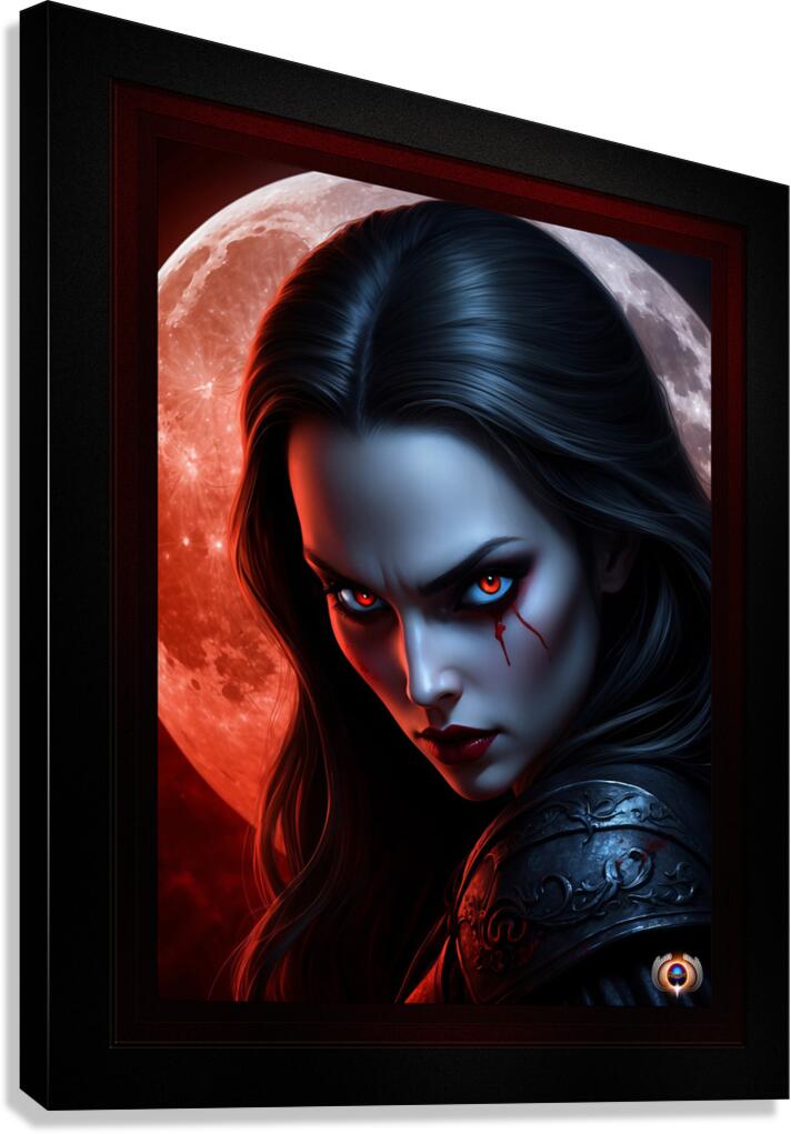 Vampire In The Light Of A Blood Moon Captivating AI Concept Art ...