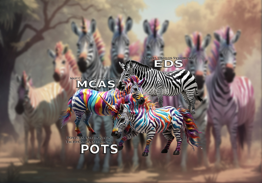 Trifecta - EDS MCAS POTS by Riven Waters Wall Art