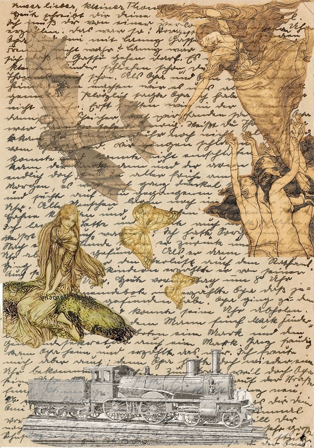 fantasy vintage parchment texture by Samant4 Wall Art