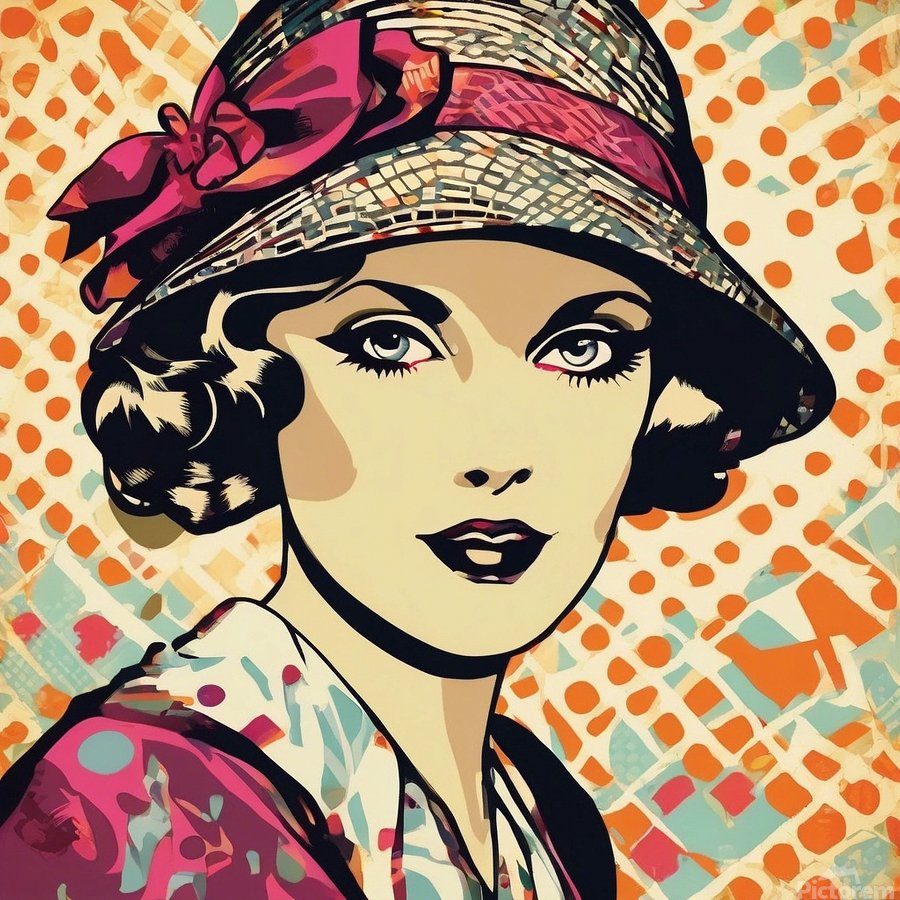 The Vintage Hat 1 by Elliarna Wall Art