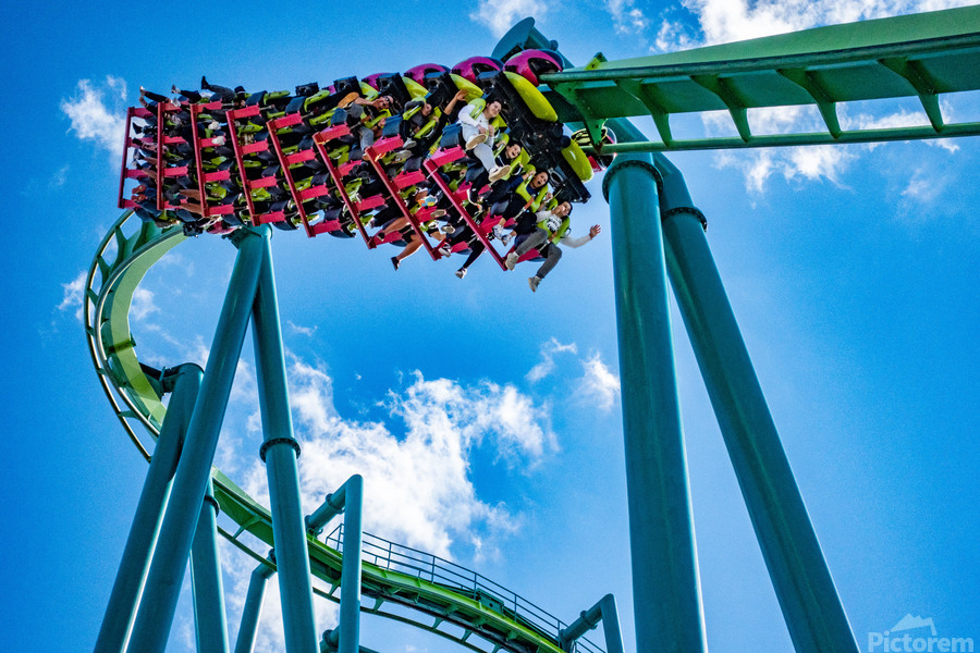 The Raptor Cedar Point Sandusky Ohio 2022 by DaveFilm Wall Art