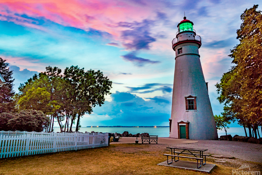 Marblehead Lighthouse State Park Ohio by DaveFilm Wall Art