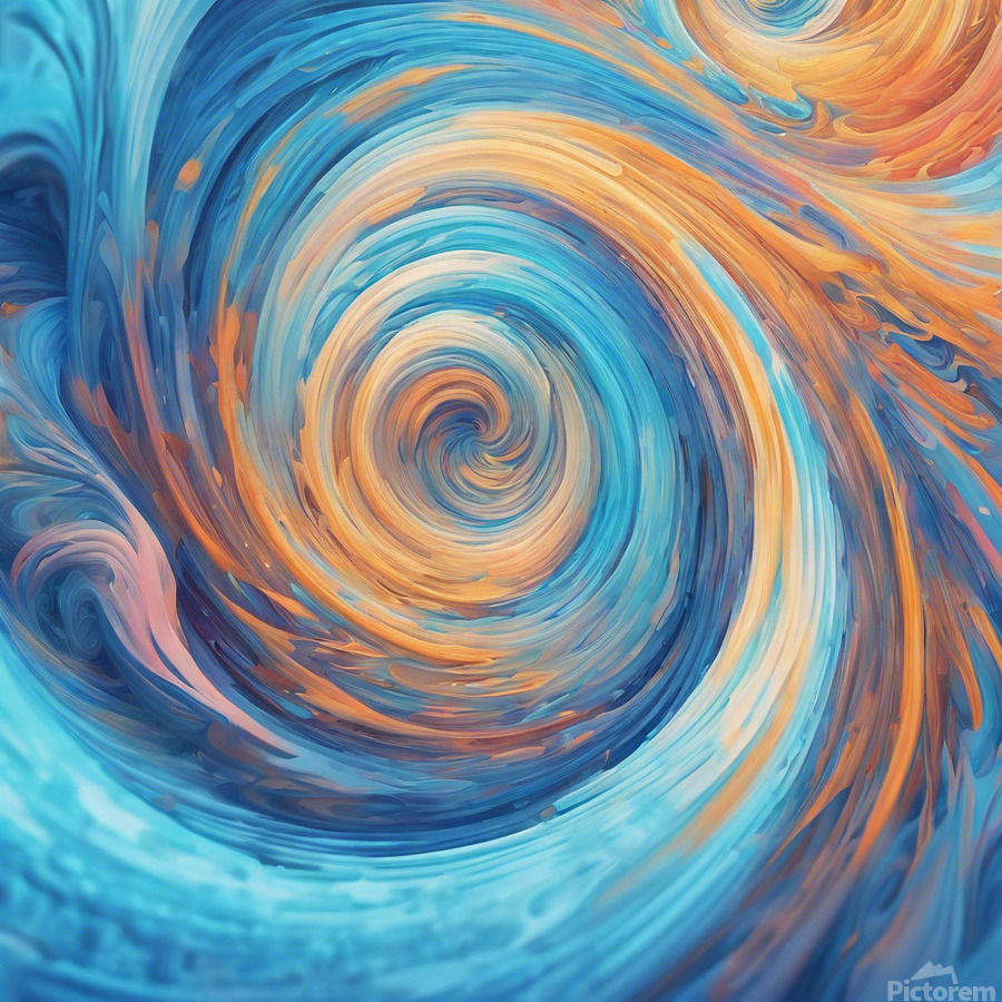 vivid vision of colors that swirl into eac by desidnNest Wall Art