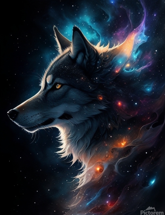 DreamShaper v5 alberto seveso art wolf in space n by CERTITUDE ...