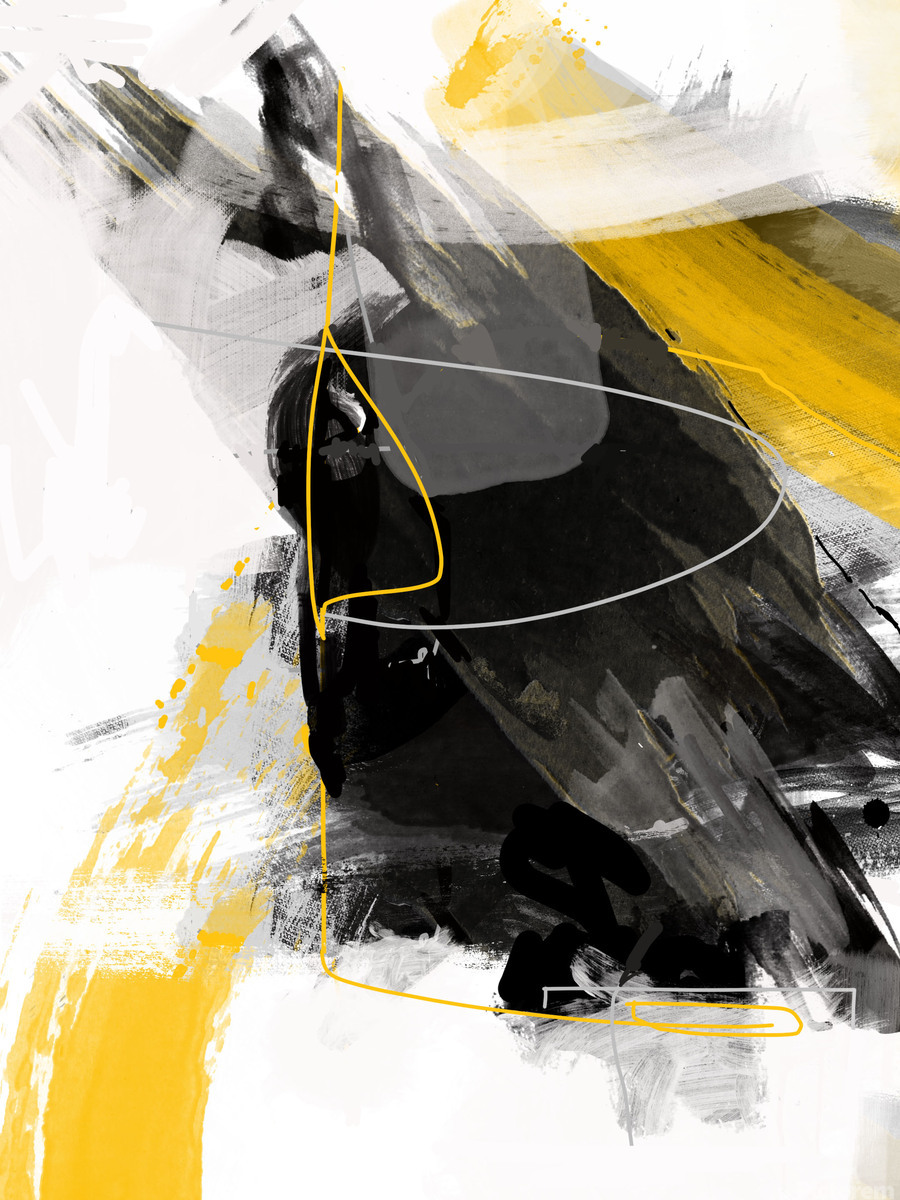 YELLOW FINCH by ThePaintBrush Wall Art