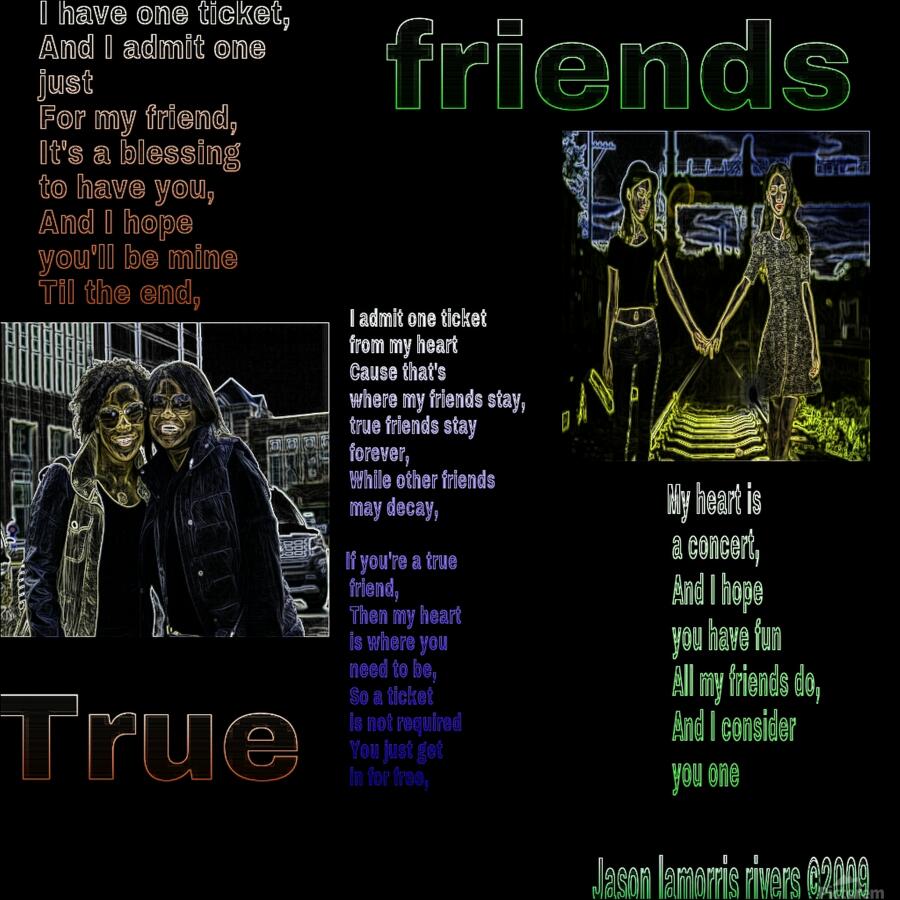 true friends by Poetry decor Wall Art