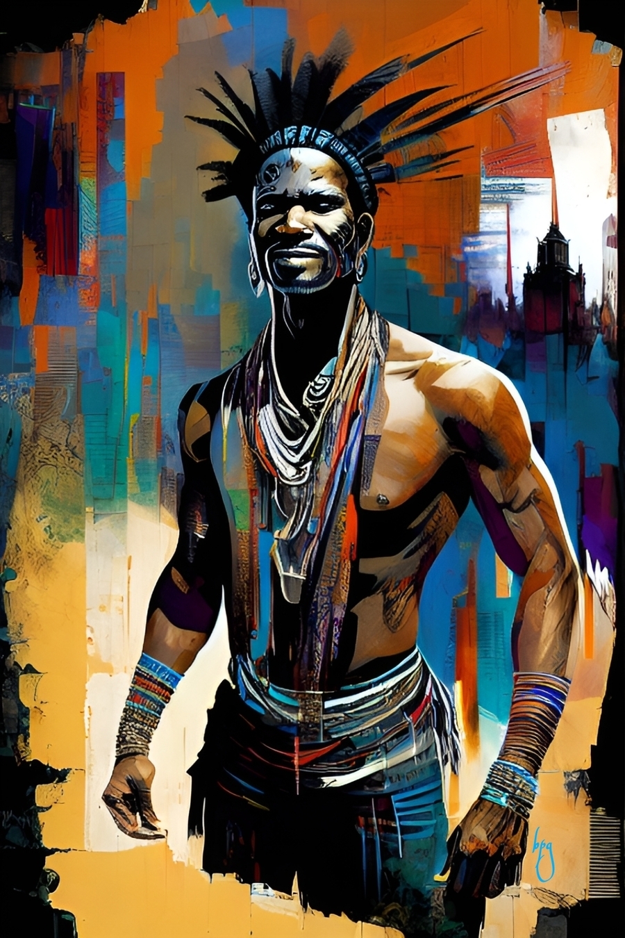 Warrior Gods of Old by BLAQPOPGOD Wall Art