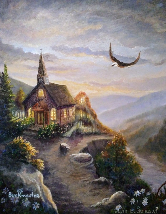 Mountain Chaple by Lynn Buckmaster Wall Art